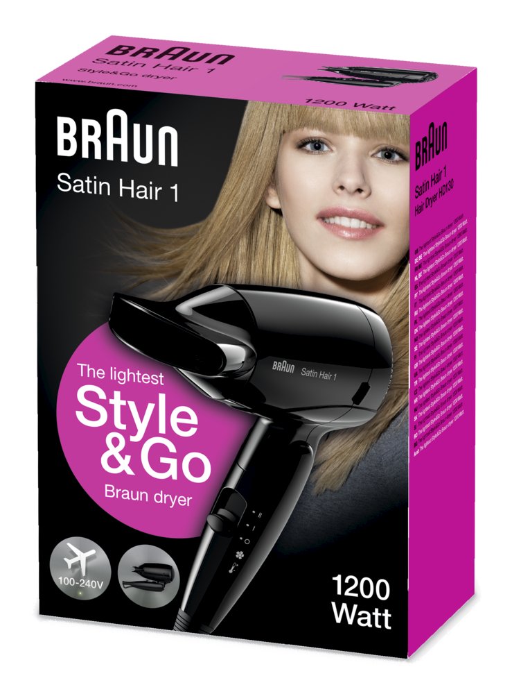 Braun Satin Hair 1 Style&Go Hårtork köp online | nohea.nu