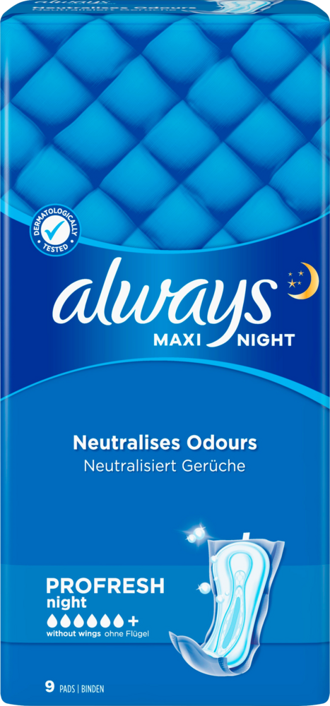 Always Bindor Maxi ProFresh Night köp online | nohea.nu